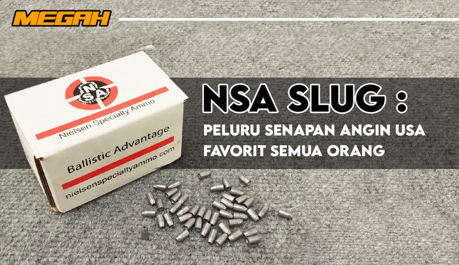NSA SLUG: Peluru Senapan Angin USA Favorit Semua Orang – Megah Sport