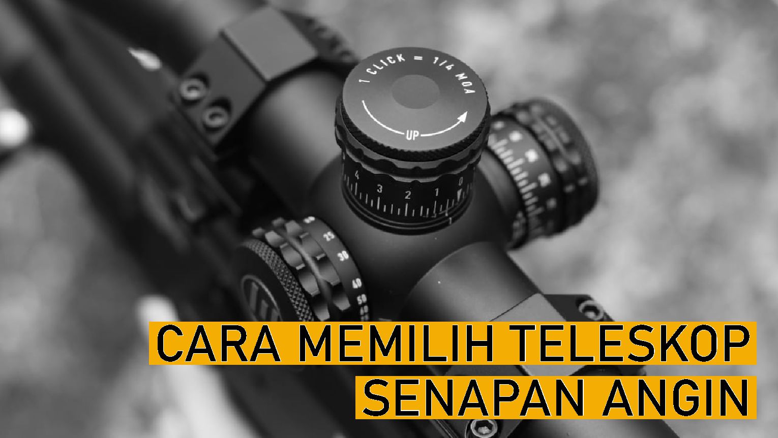 Cara Terbaik Memilih Teleskop Senapan Angin, Agar Tidak Menyesal ...